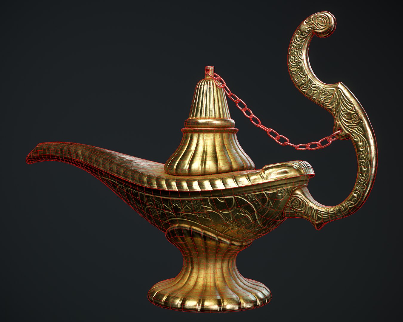 3D Model Genie Lamp PBR - TurboSquid 2131945