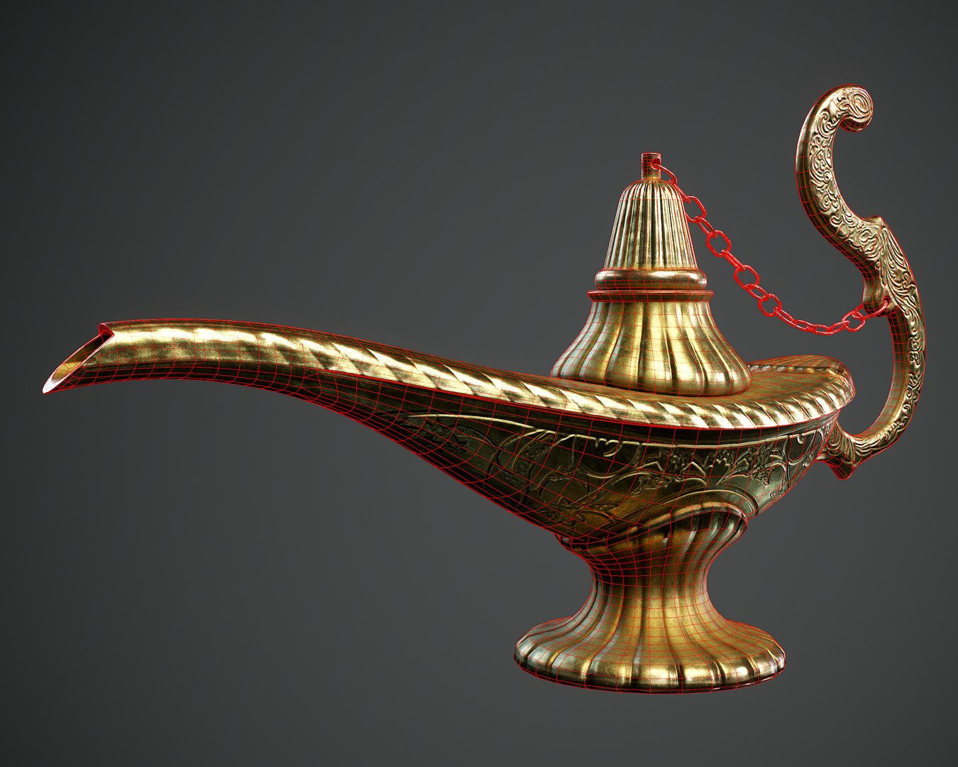 3D Model Genie Lamp PBR - TurboSquid 2131945