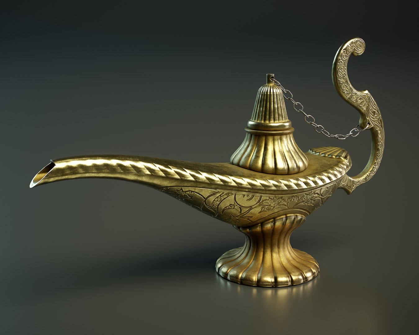 3D Model Genie Lamp PBR - TurboSquid 2131945