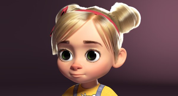3D model emma cartoon girl child - TurboSquid 1373816