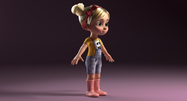 3D model emma cartoon girl child - TurboSquid 1373816