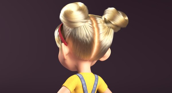 3D model emma cartoon girl child - TurboSquid 1373816
