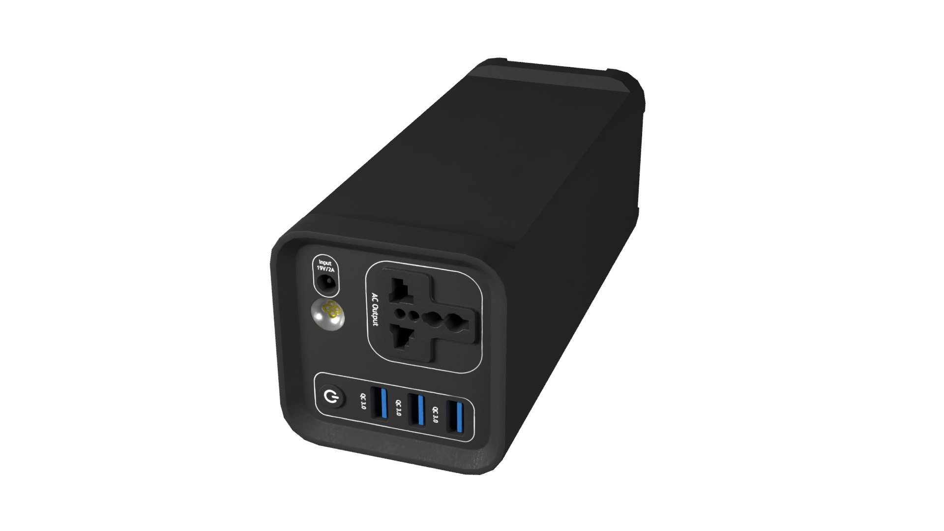 Free Power Powerbank 3D Model - TurboSquid 1712396