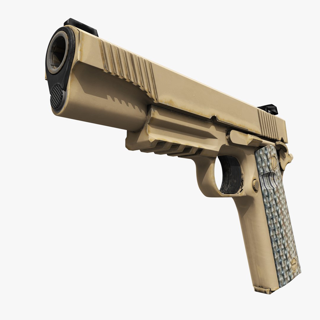 Military Colt M45a1 3d Obj