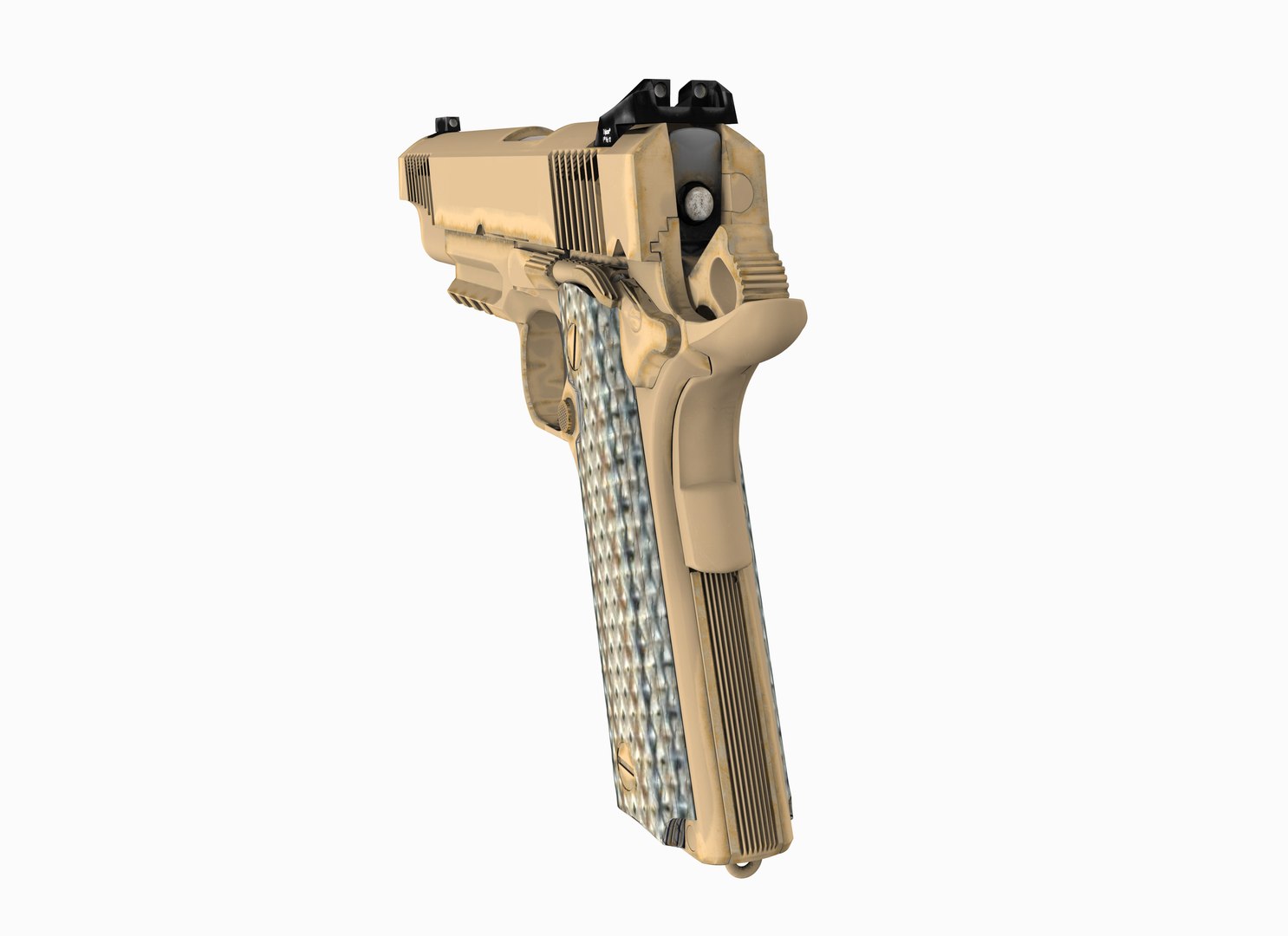 Military Colt M45a1 3d Obj