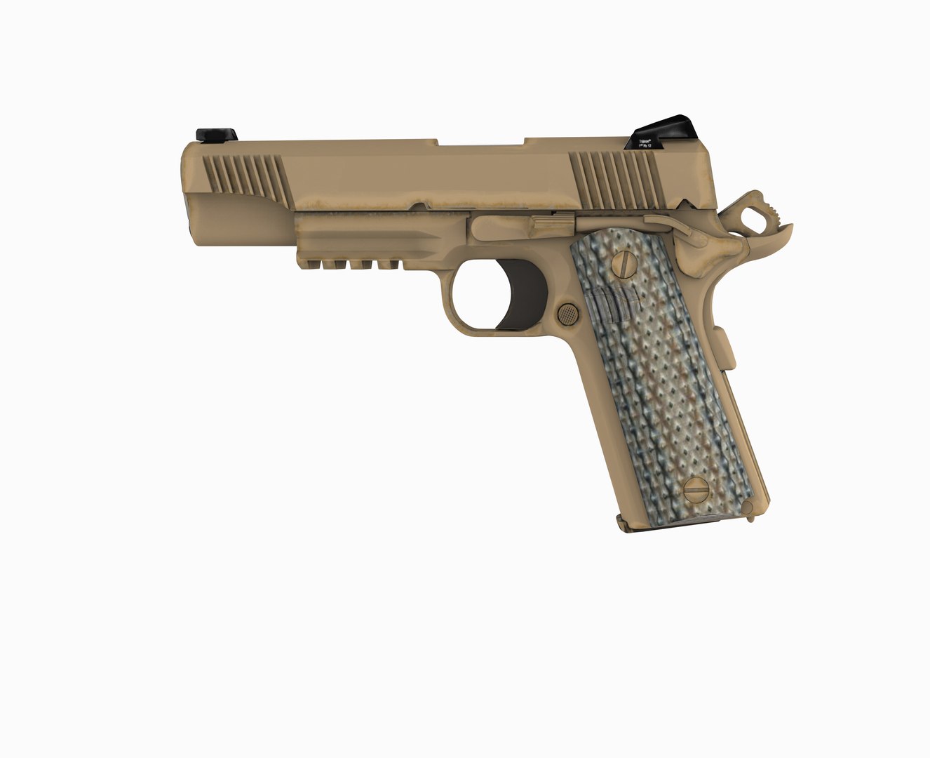 Military Colt M45a1 3d Obj