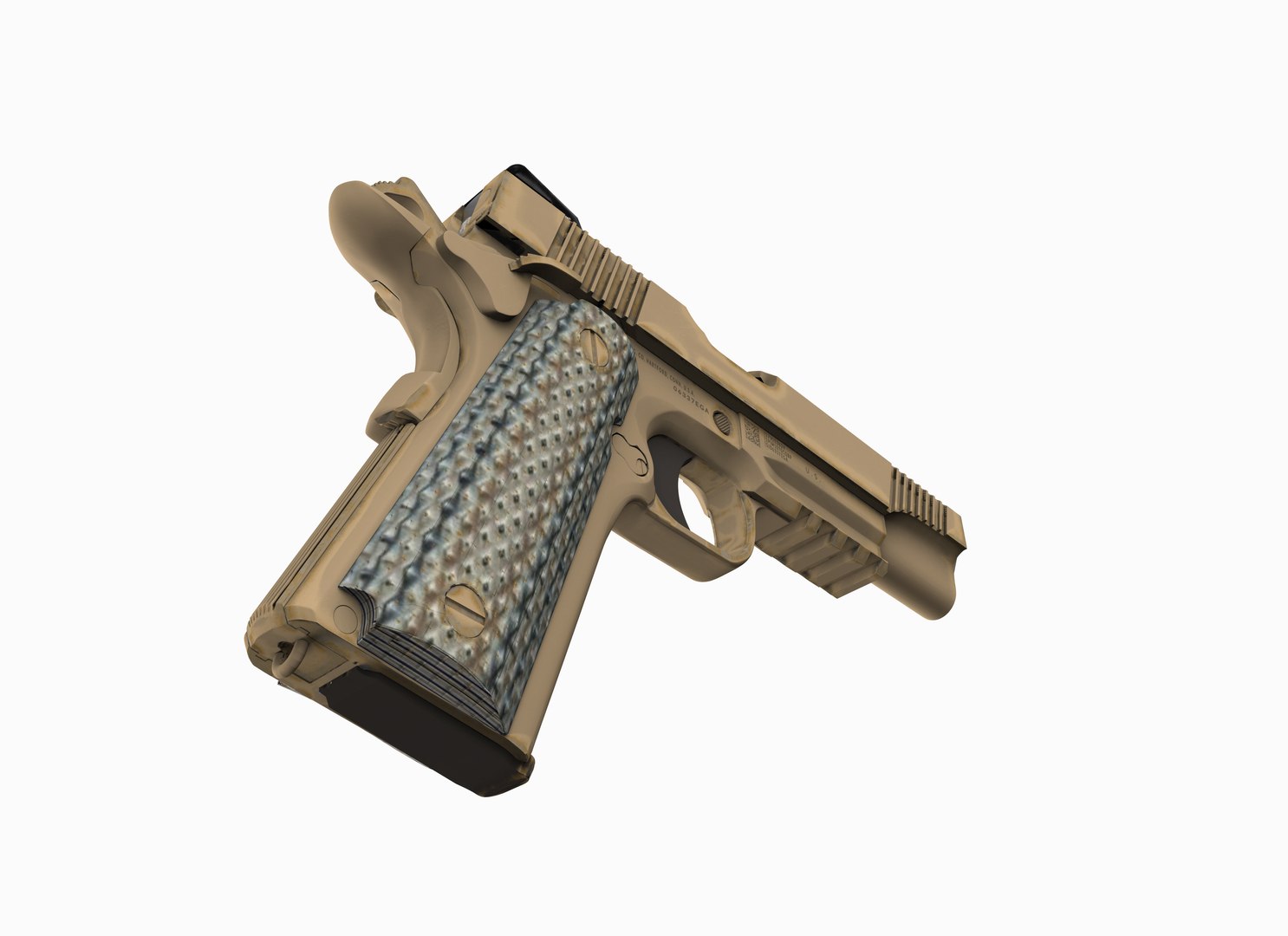 Military Colt M45a1 3d Obj