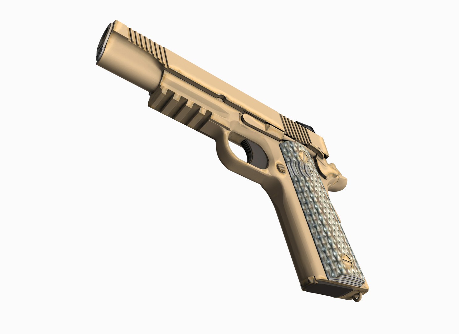 Military Colt M45a1 3d Obj