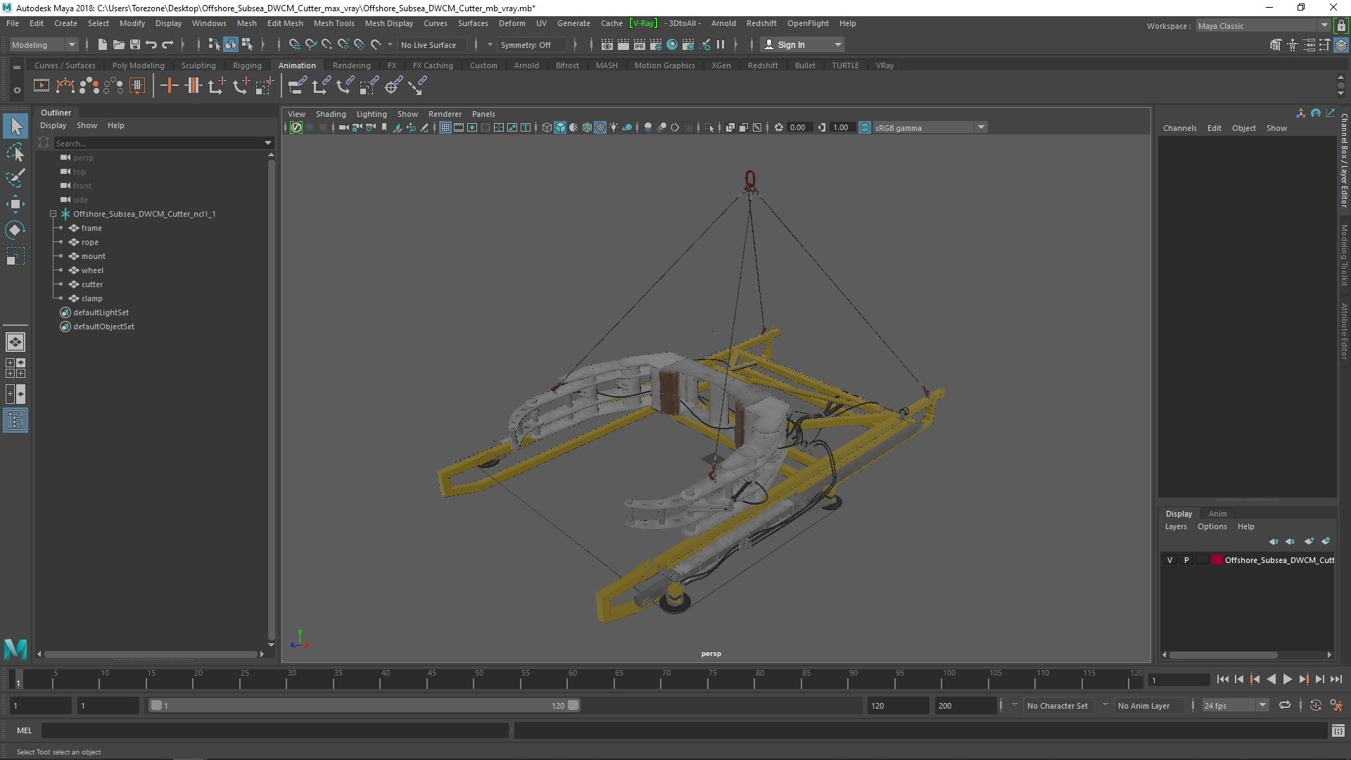 3D Offshore Subsea DWCM Cutter - TurboSquid 2329737