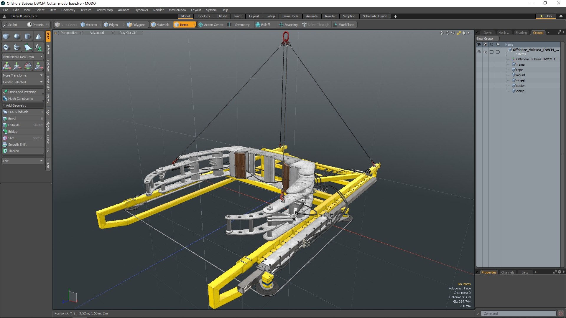 3D Offshore Subsea DWCM Cutter - TurboSquid 2329737