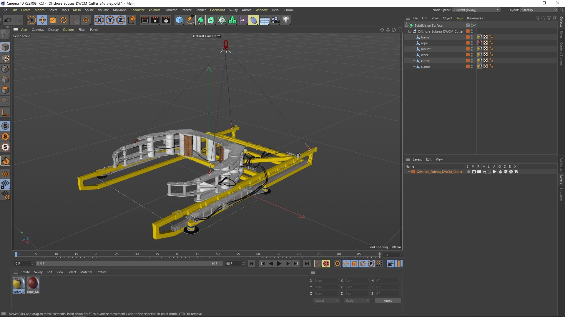 3D Offshore Subsea DWCM Cutter - TurboSquid 2329737