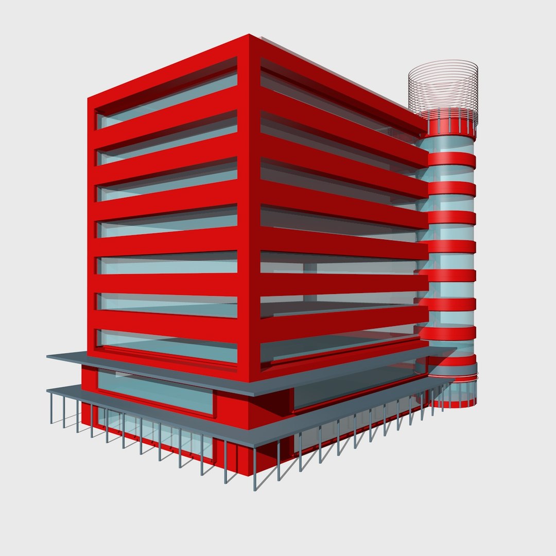 Stylized buildings 3D model - TurboSquid 1261952