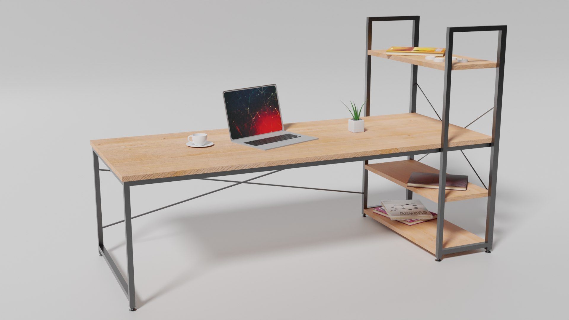 Working-office Desk 3D Model - TurboSquid 1607055