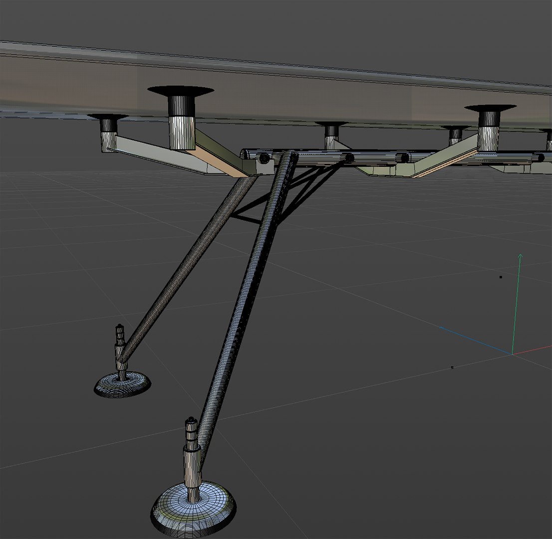 3D nomos techno table model - TurboSquid 1613010