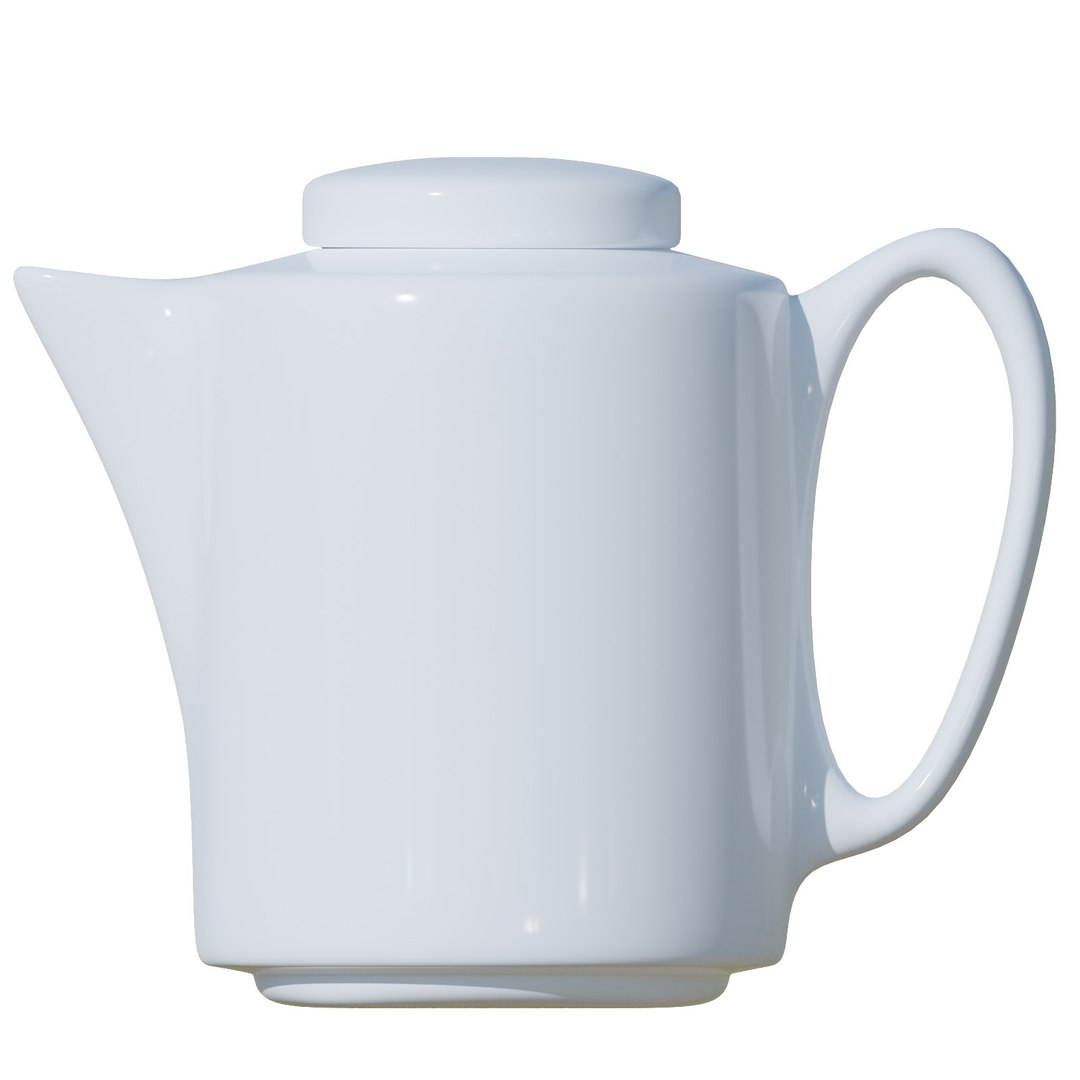 3D Model Ceramic Tea Pot - TurboSquid 2019891
