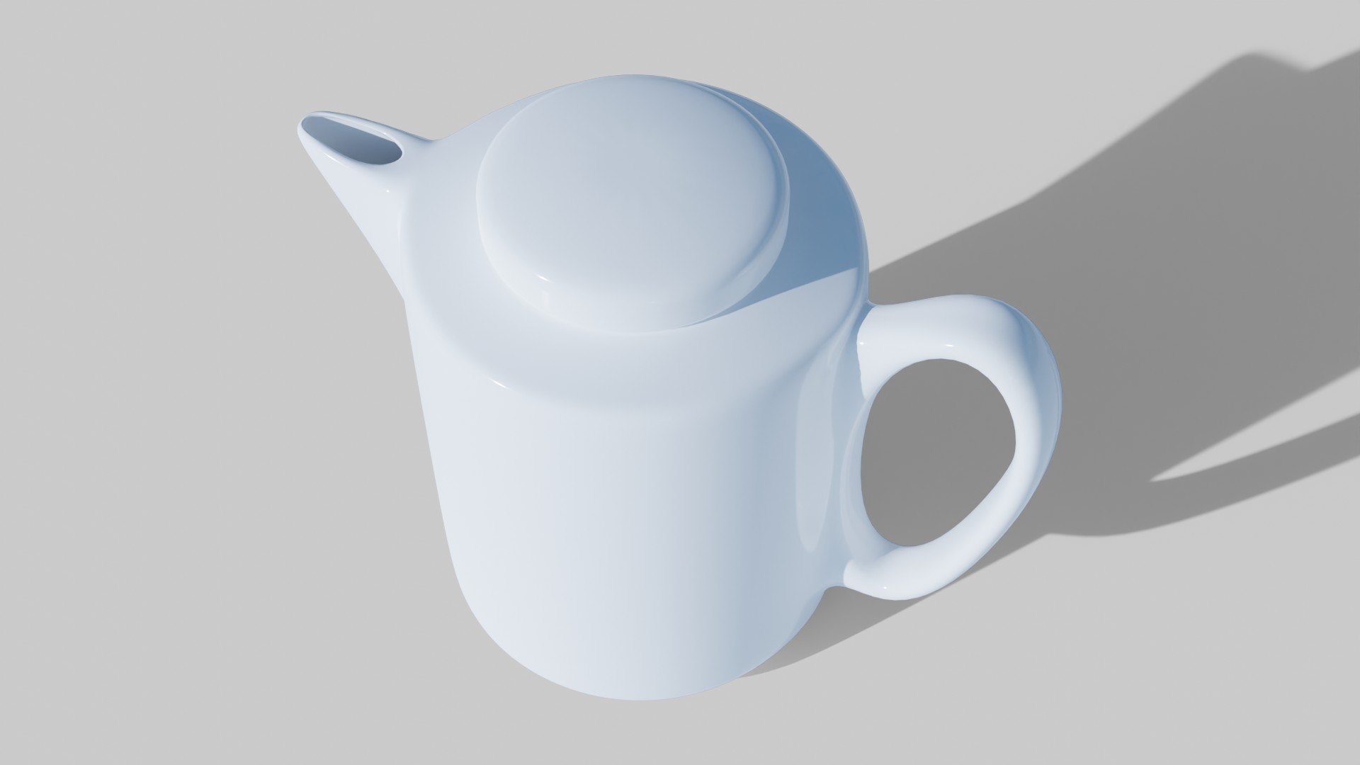 3D Model Ceramic Tea Pot - TurboSquid 2019891