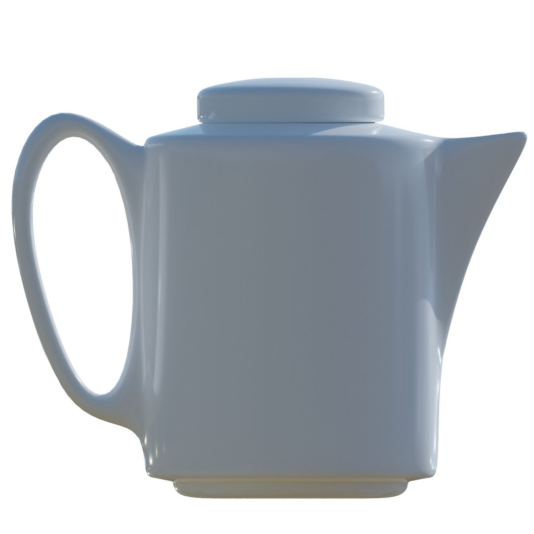 3D Model Ceramic Tea Pot - TurboSquid 2019891