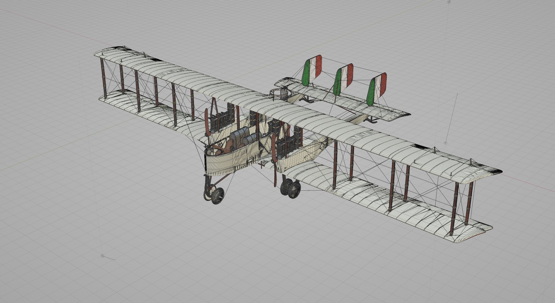 3D Model Caproni CA3 WW1 Bomber - TurboSquid 2094958