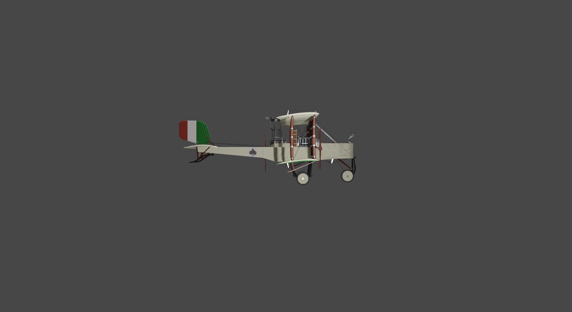 3D Model Caproni CA3 WW1 Bomber - TurboSquid 2094958