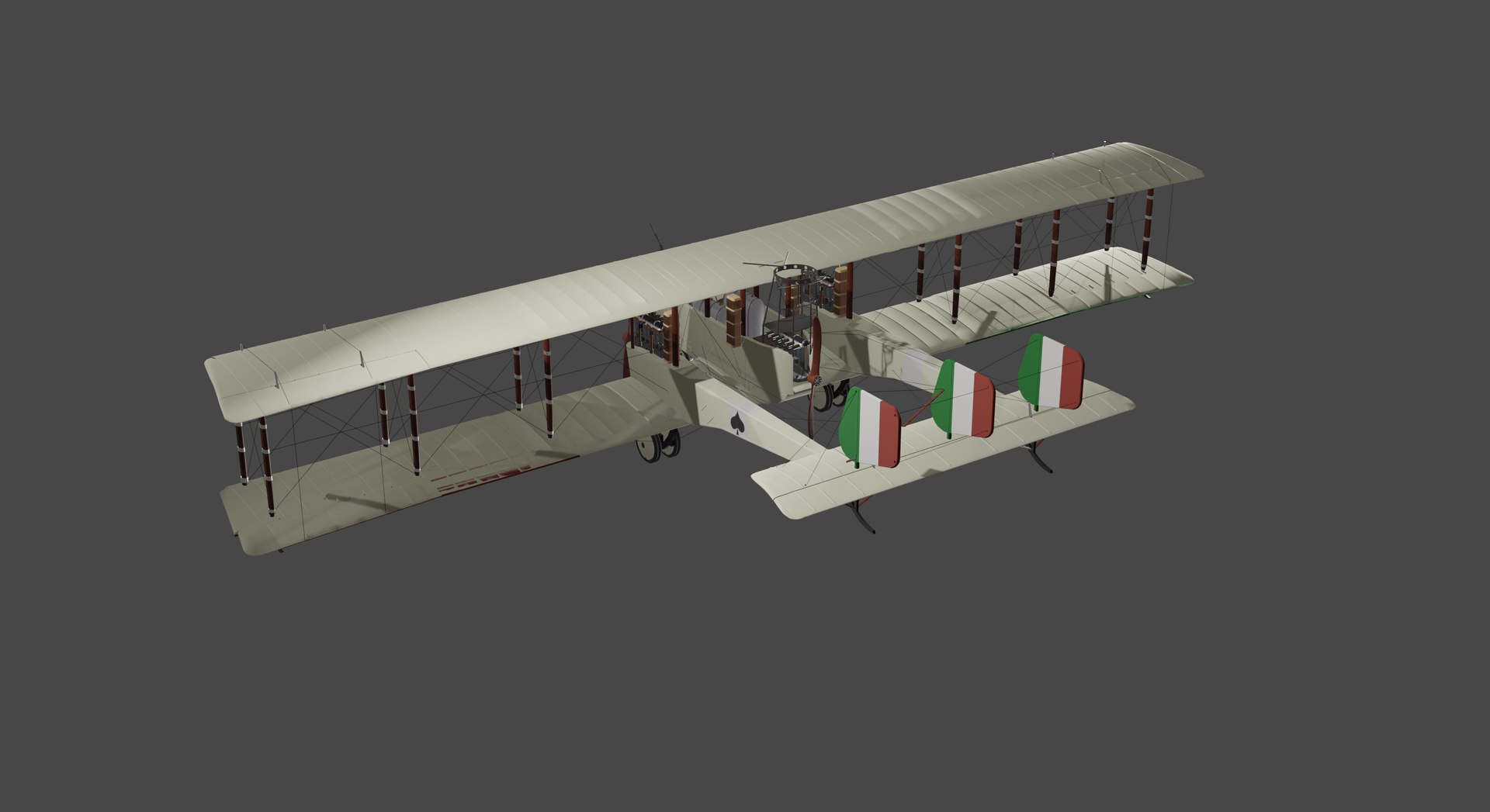 3D Model Caproni CA3 WW1 Bomber - TurboSquid 2094958