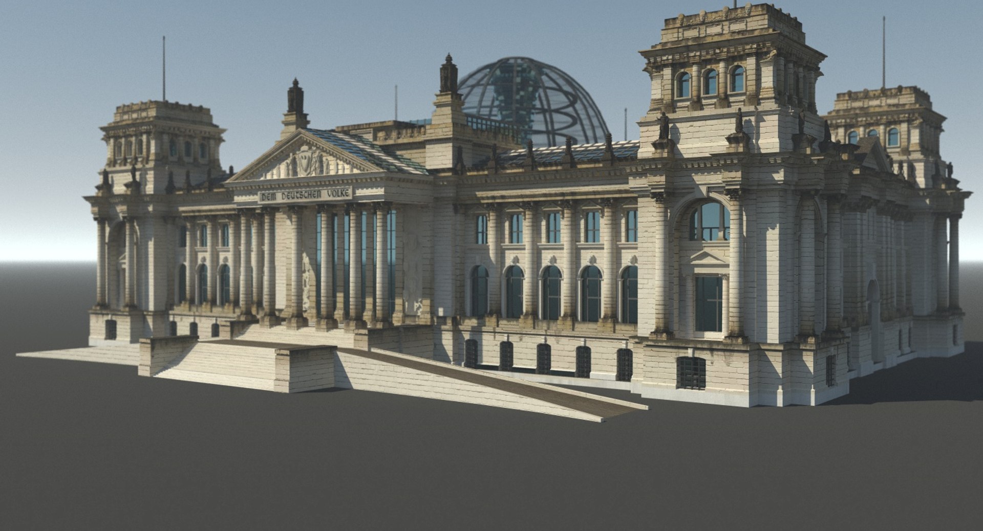 3d Modern Day Reichstag