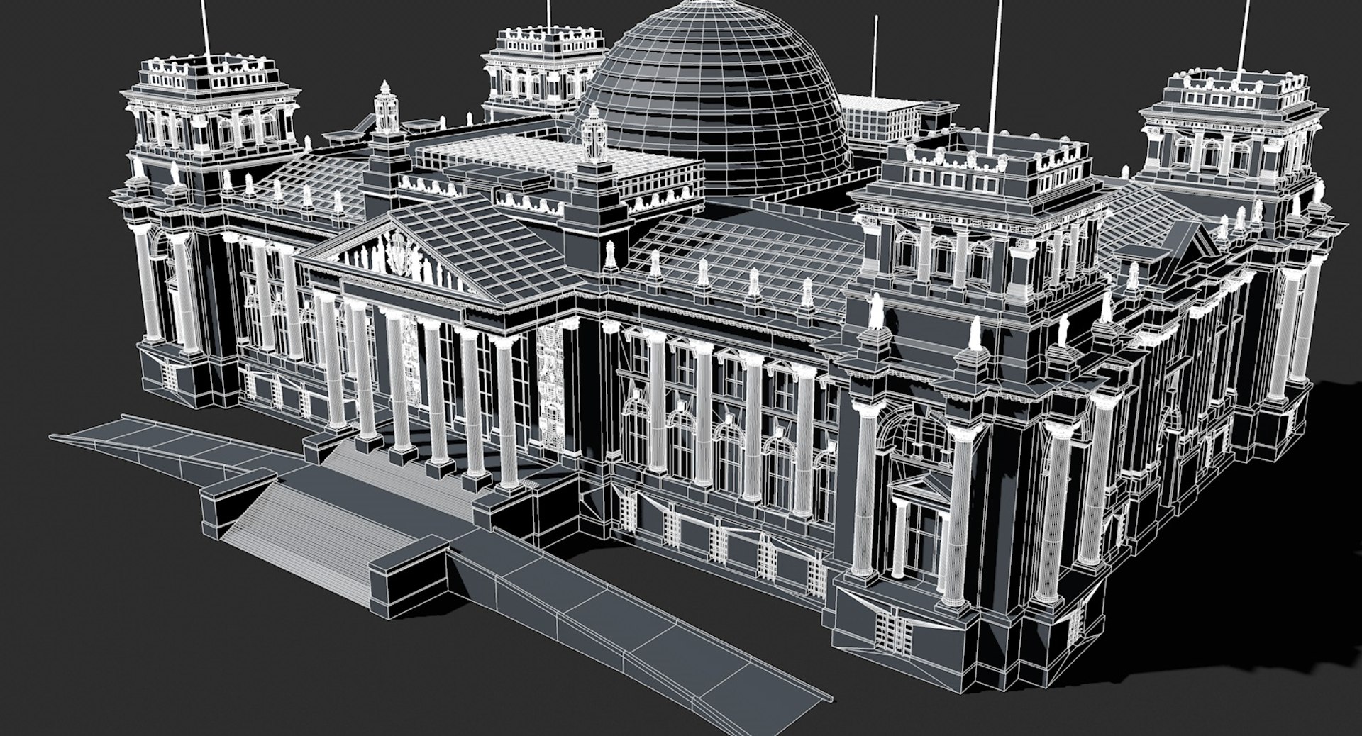 3d Modern Day Reichstag