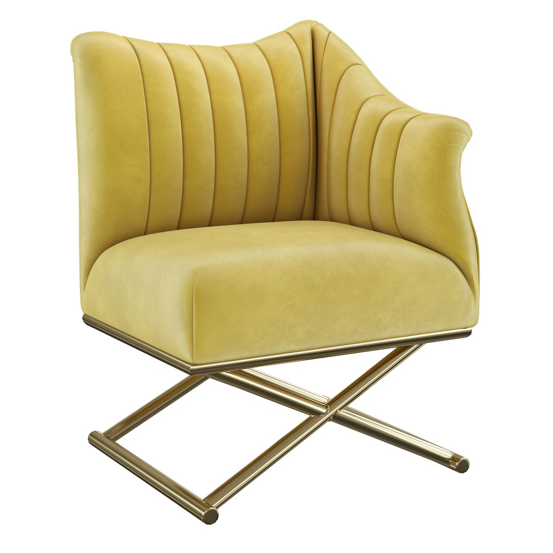 Homary-Nordic Accent Chair Velvet Upholstered In Gold Legs Style In A ...