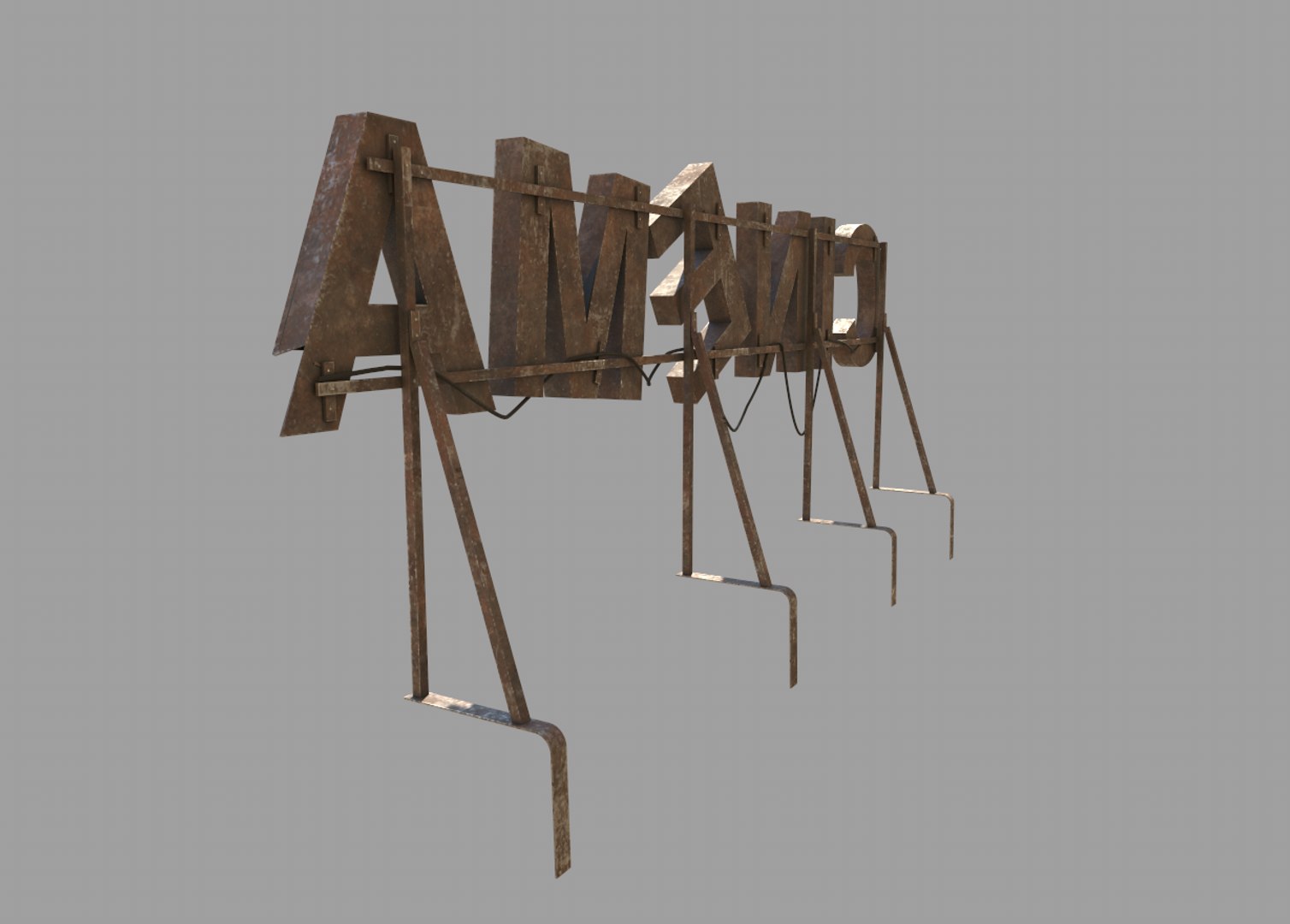 3D Old Sign Model - TurboSquid 1709264