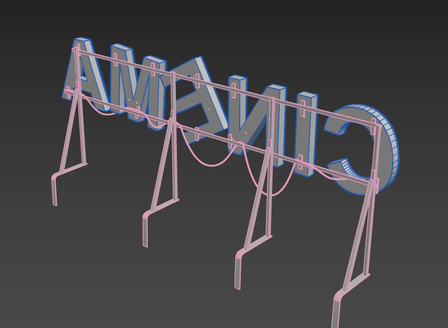 3D Old Sign Model - TurboSquid 1709264