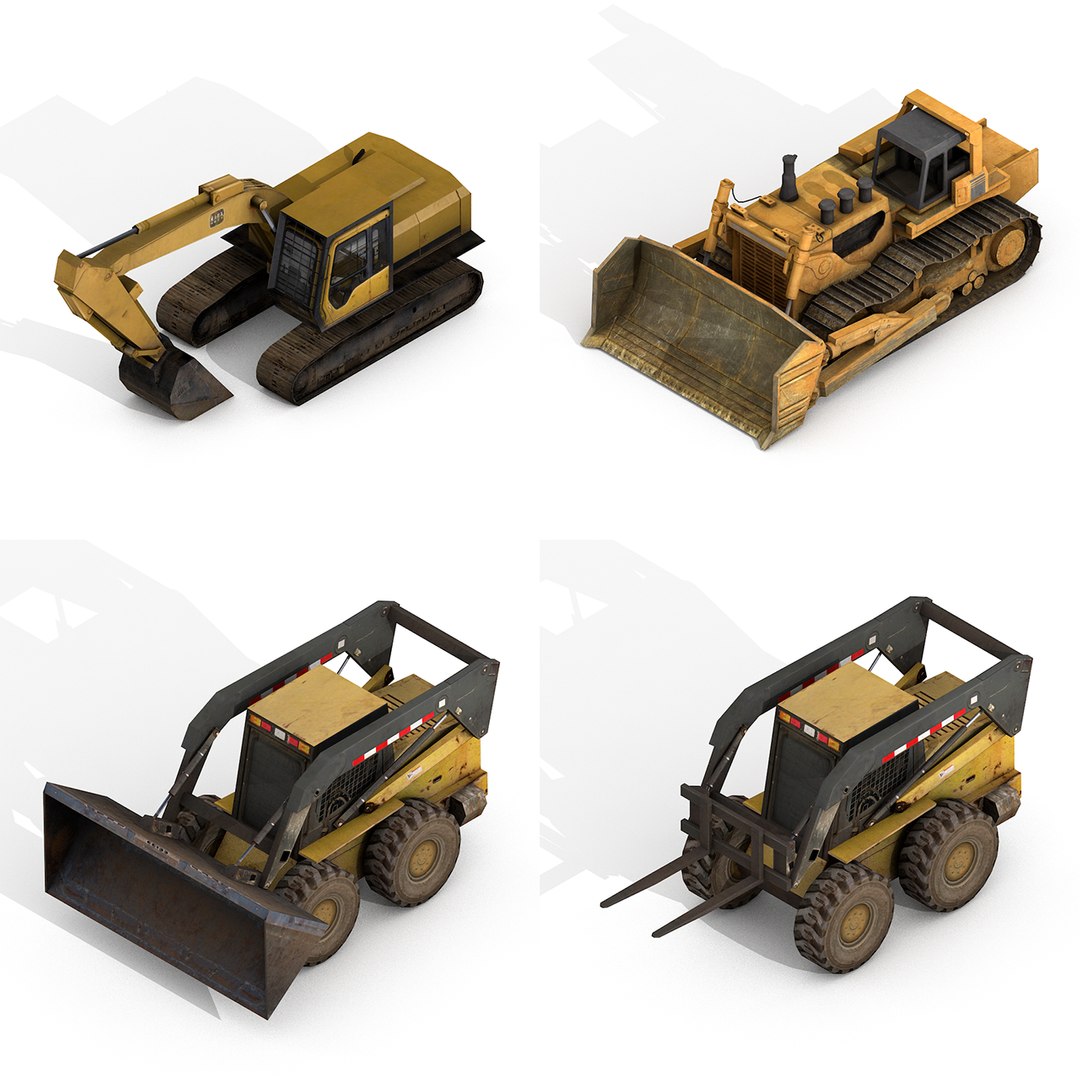 3D Construction Vehicles Pack - TurboSquid 1342475