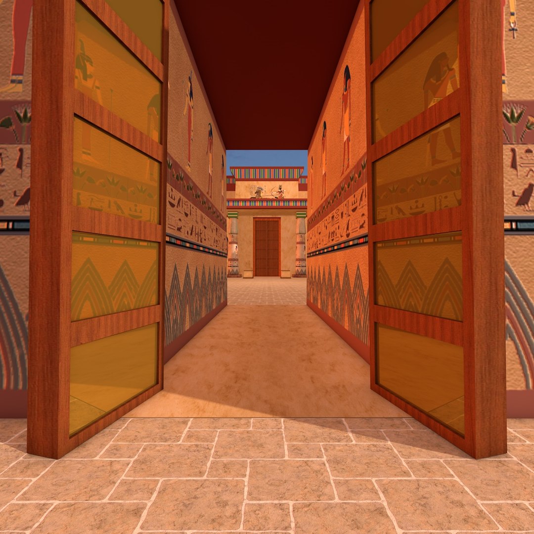 3d C4d Luxor Temple