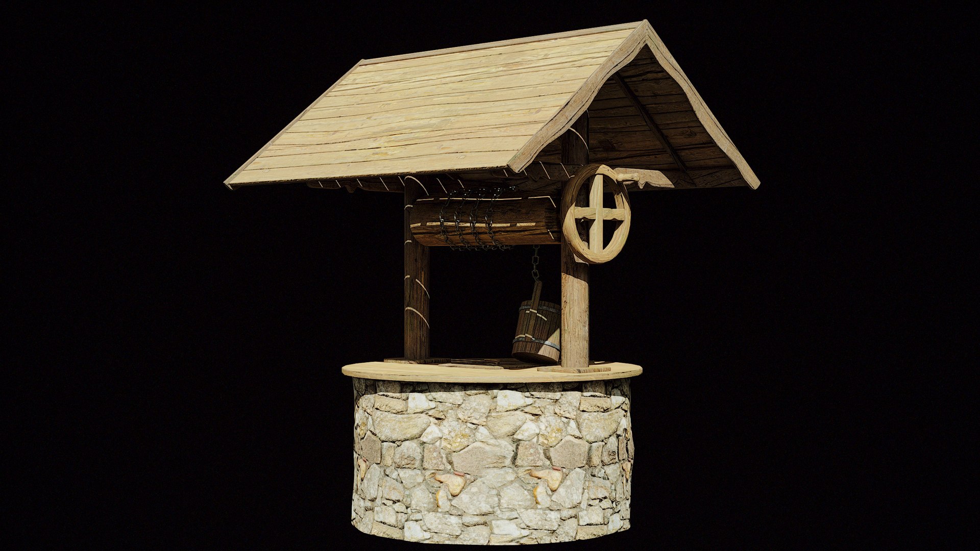 3D Old Water Well PBR model - TurboSquid 2146810