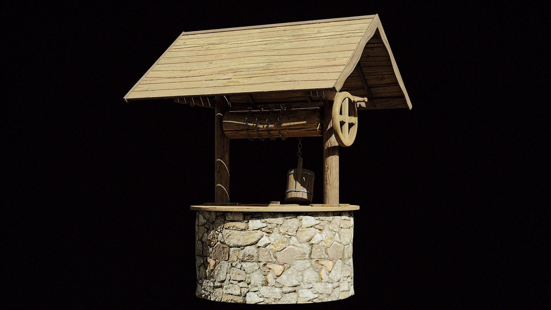 3D Old Water Well PBR model - TurboSquid 2146810