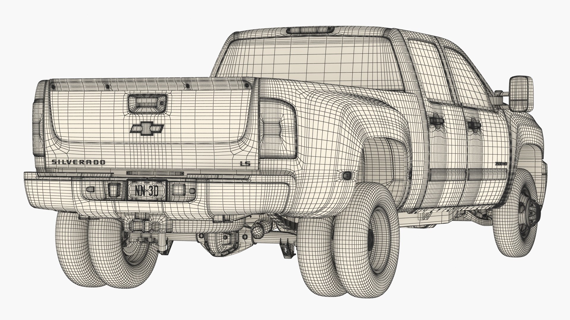 Generic 4wd pickup truck 3D model - TurboSquid 1420153