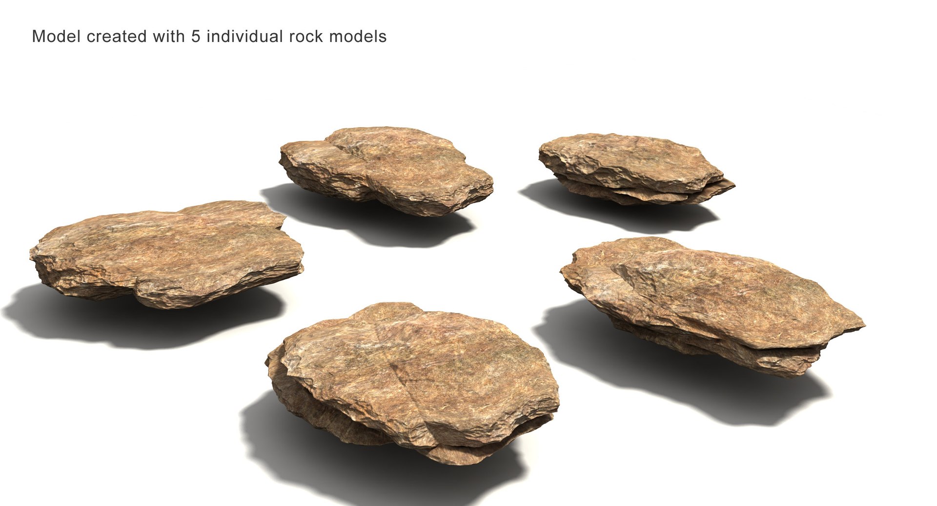 Rock Pile Sandstone Limestone 3D Model - TurboSquid 1269704