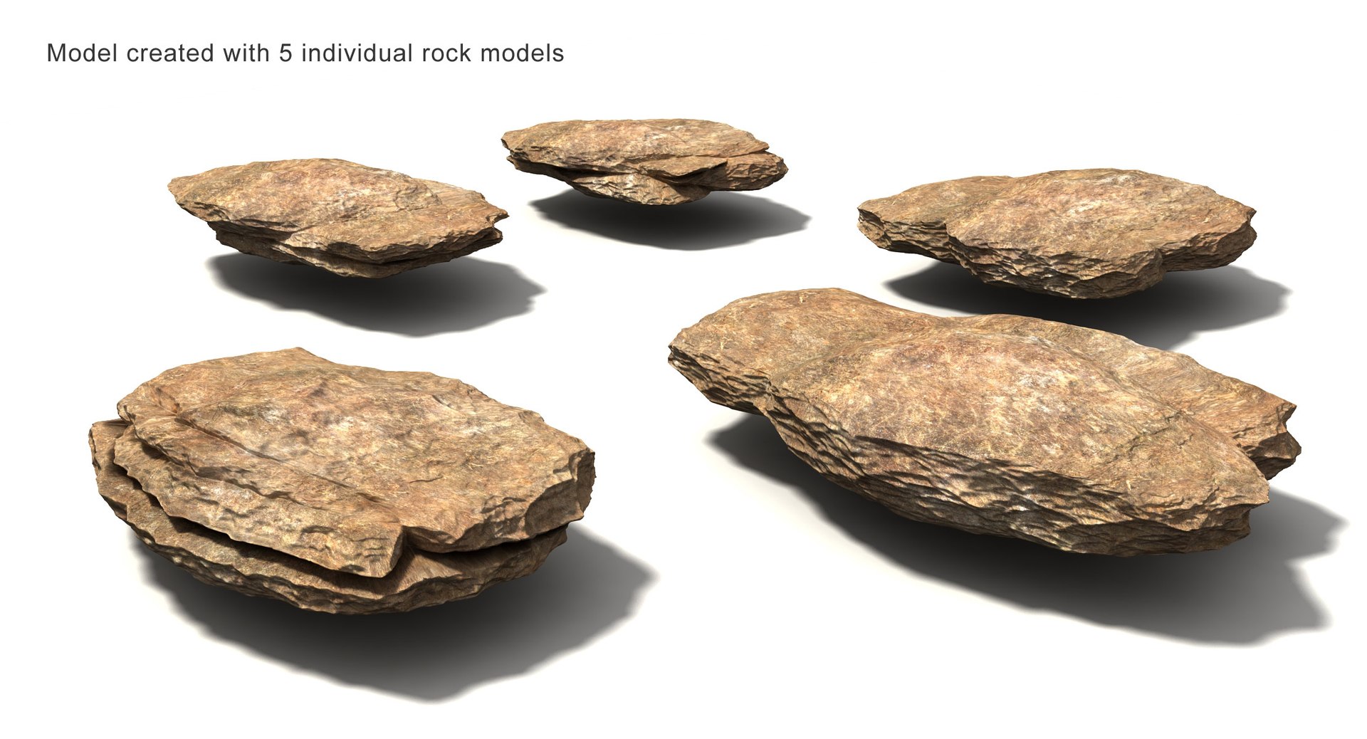 Rock Pile Sandstone Limestone 3D Model - TurboSquid 1269704