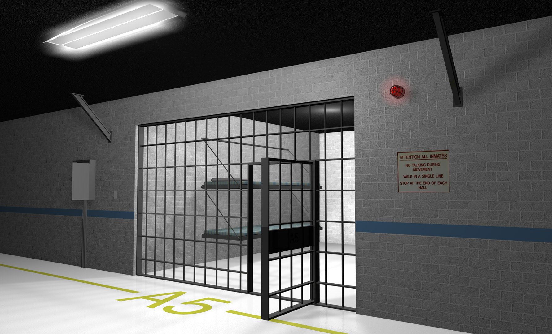 Cinema4d Prison Cell