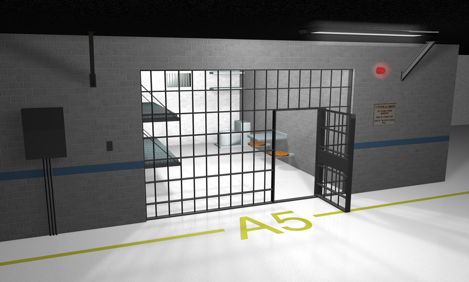Cinema4d Prison Cell