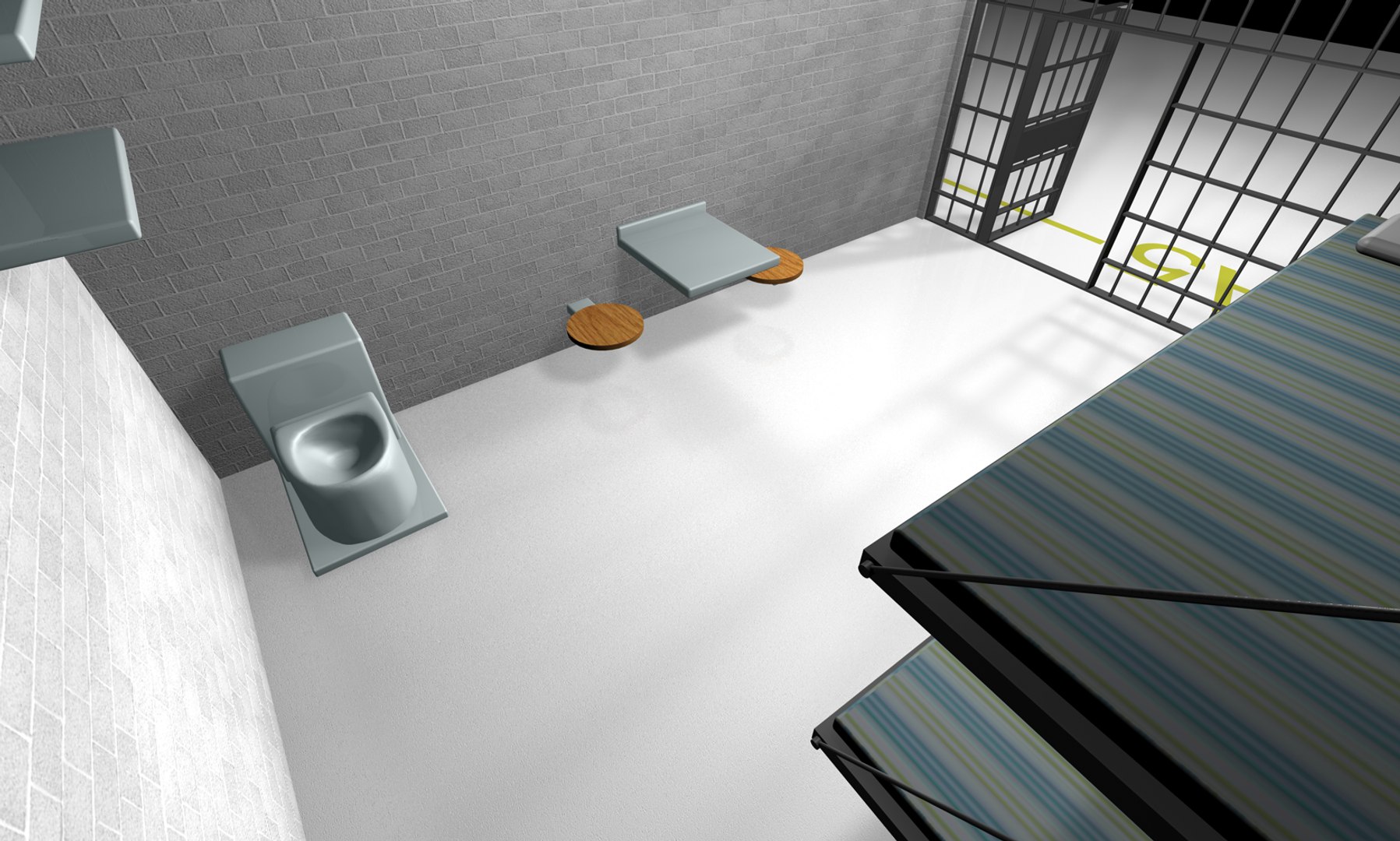 Cinema4d Prison Cell