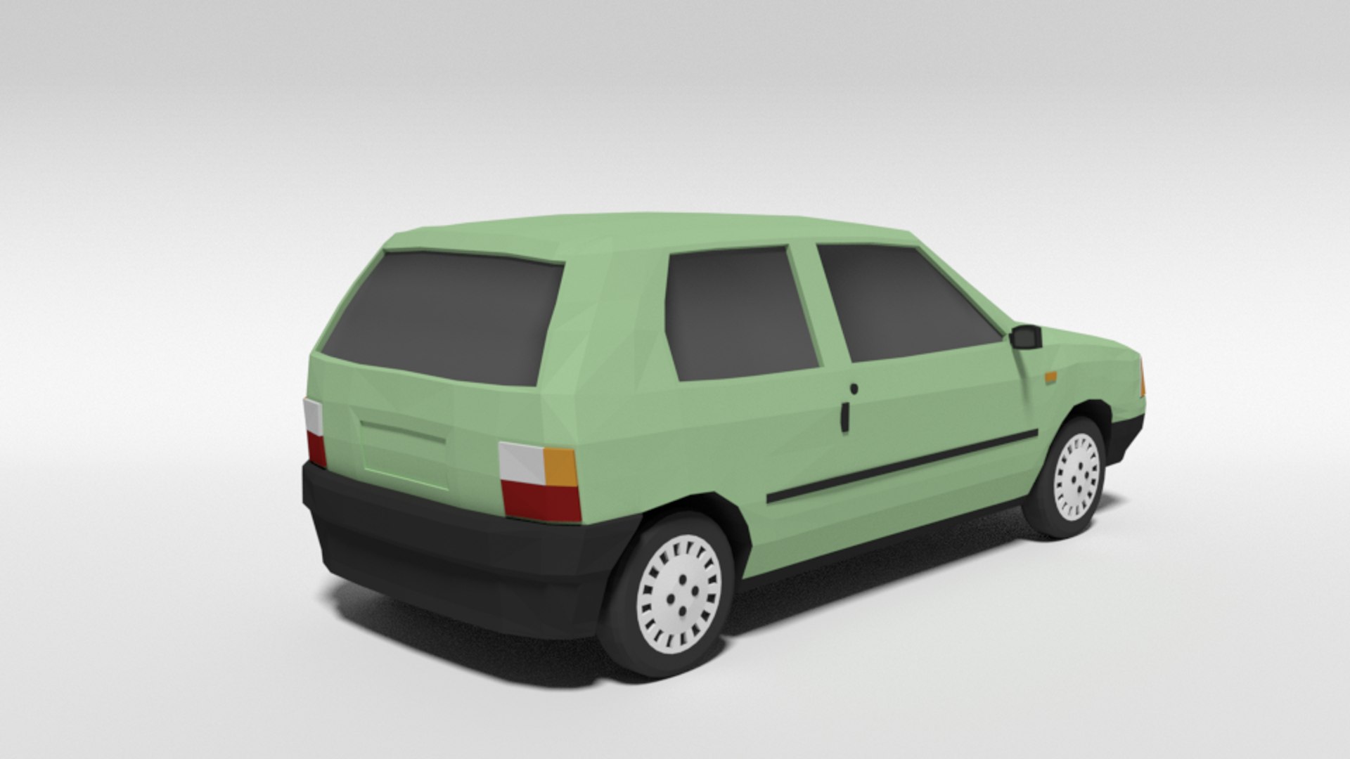 Fiat Uno Car 3D Model - TurboSquid 1487180