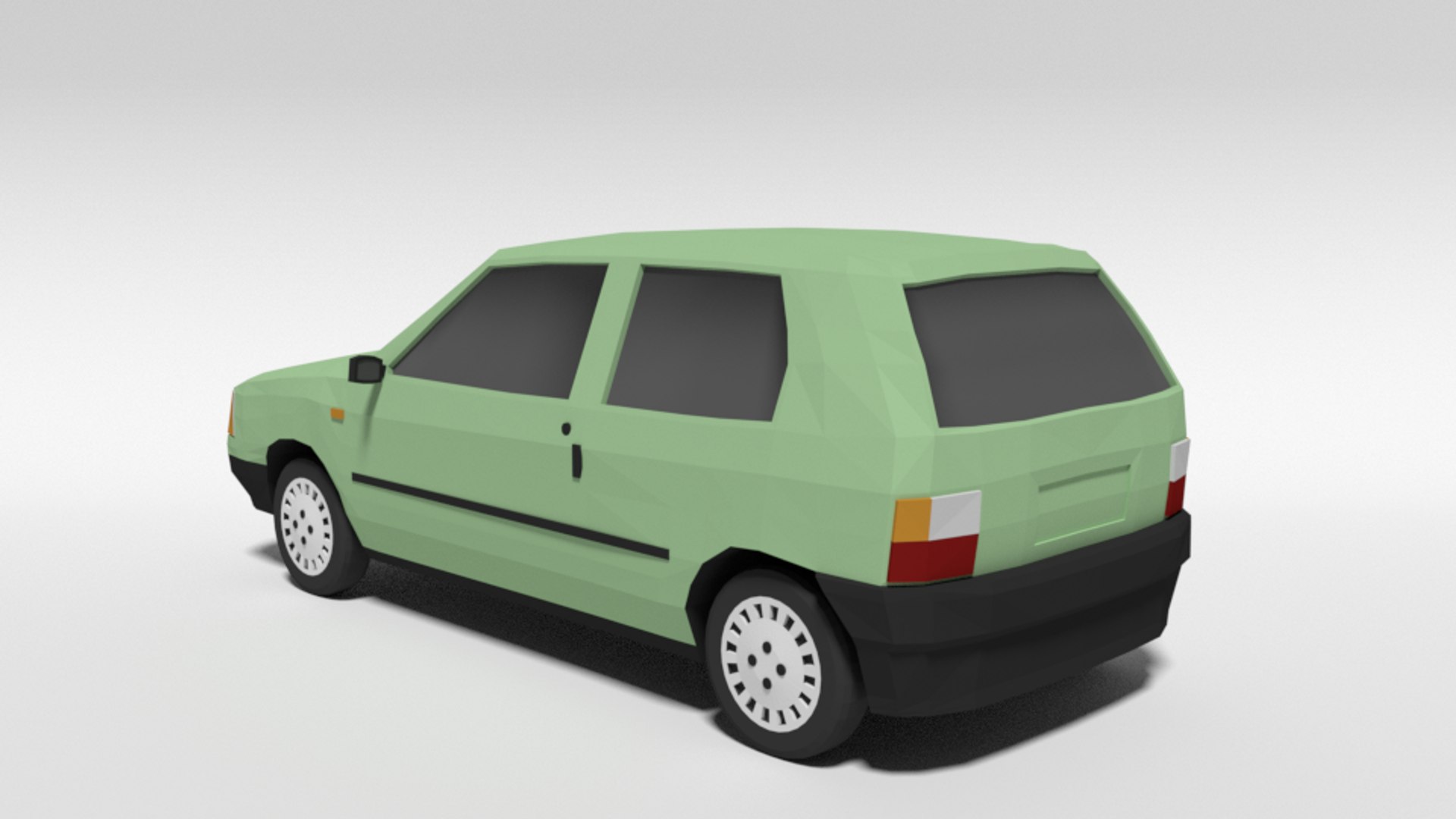 Fiat Uno Car 3D Model - TurboSquid 1487180