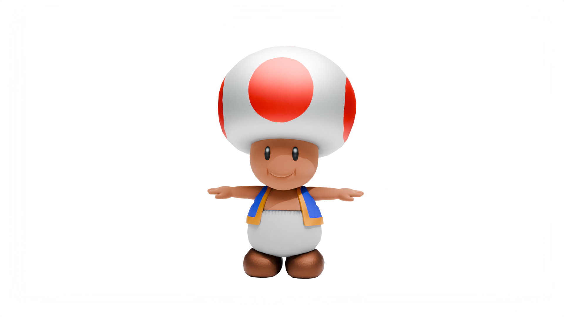 3D Toad - Mario Model - TurboSquid 2484972