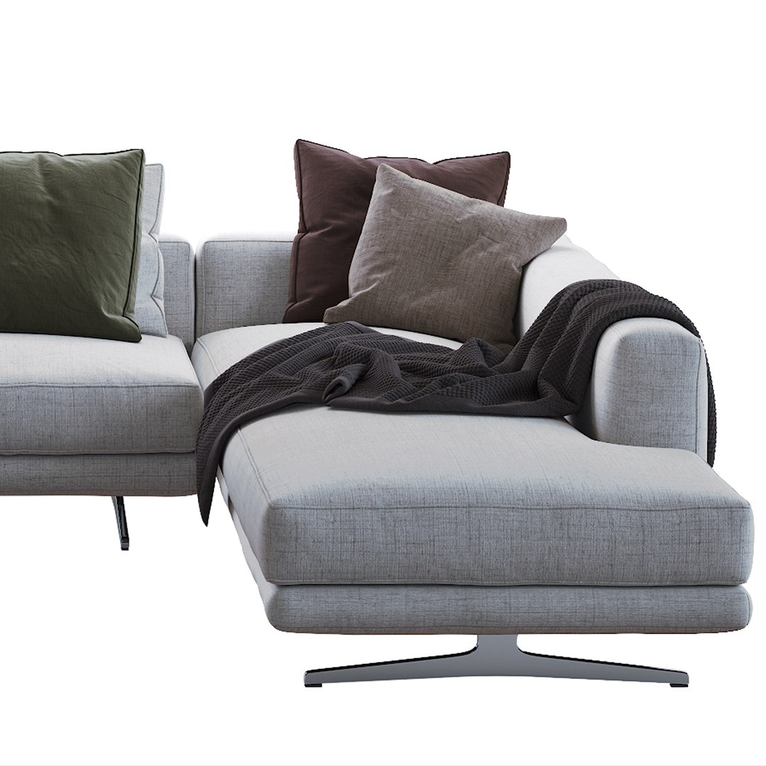 Flexform sofa campiello 3D model - TurboSquid 1568136