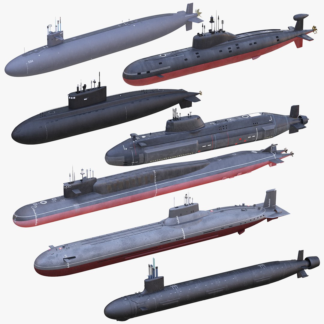 Military submarine 3D model - TurboSquid 1678841