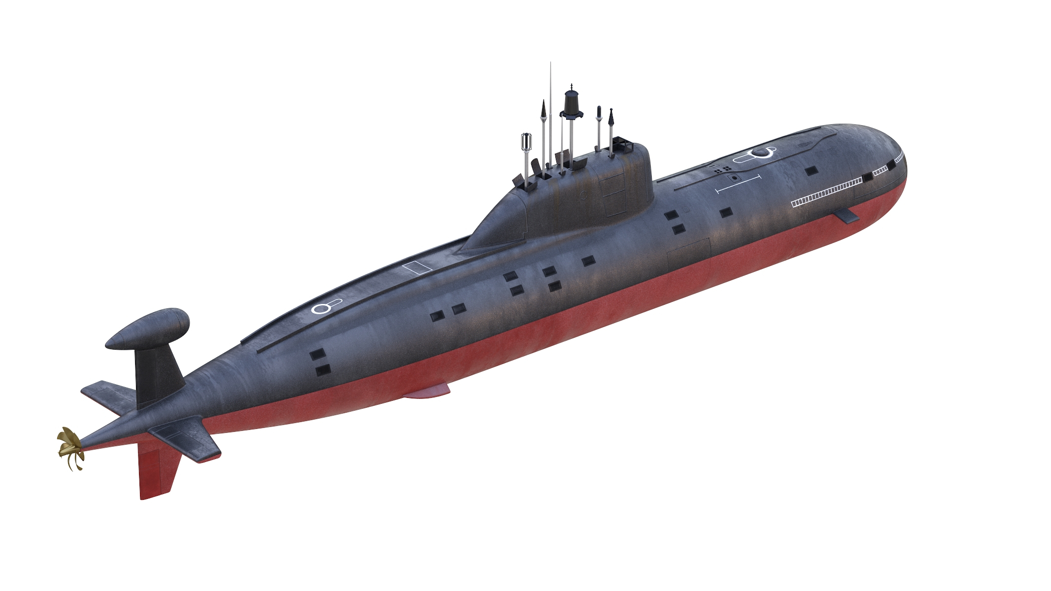 Military submarine 3D model - TurboSquid 1678841