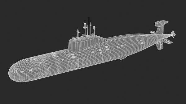 Military submarine 3D model - TurboSquid 1678841
