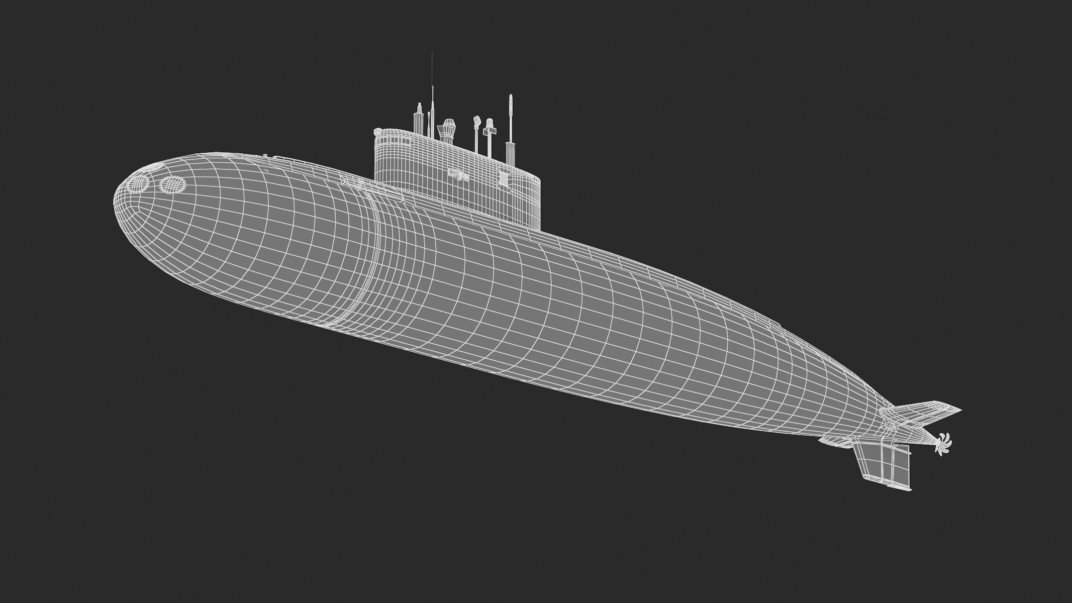 Military submarine 3D model - TurboSquid 1678841