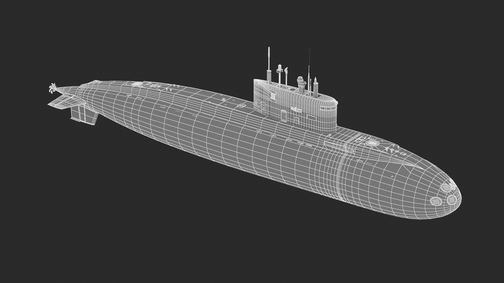 Military submarine 3D model - TurboSquid 1678841