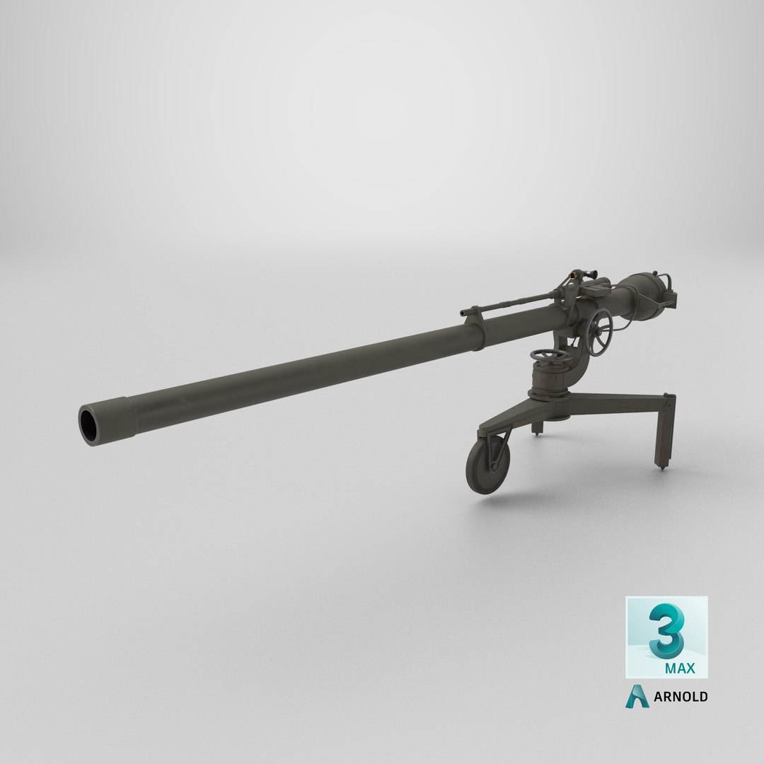 M40 Weapon Recoilless Rifle Deployed Green 3D Model - TurboSquid 2506667
