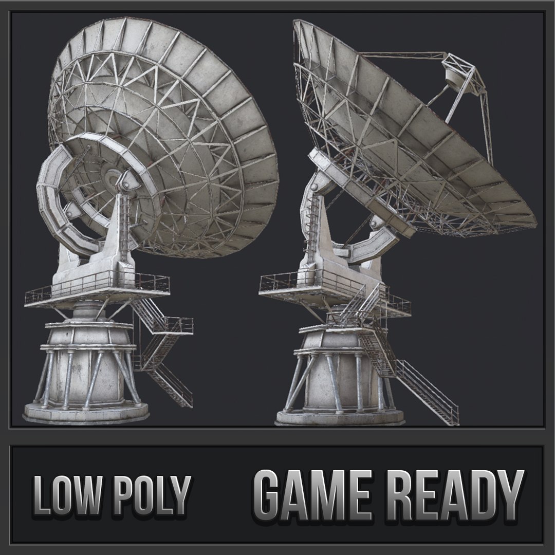 Large array radio telescope 3D model - TurboSquid 1243074